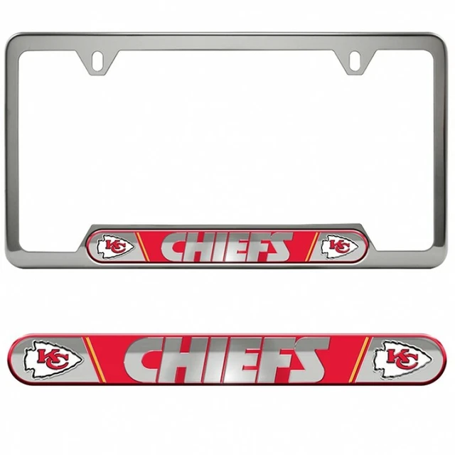KANSAS CITY CHIEFS logo nfl football team premium stainless license ...