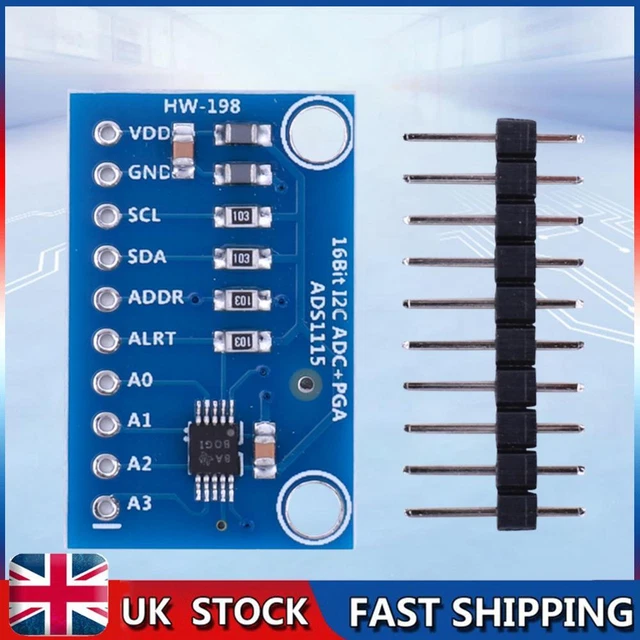 ADS1115 16 BIT I2C ADC Analog-to-Digital Converter for Arduino RPi (New Version) £6.39 - PicClick UK