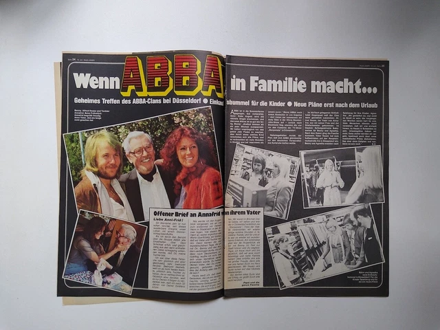 ABBA AGNETHA FRIDA Bjorn Benny Rod Stewart Elton John clippings Germany ...