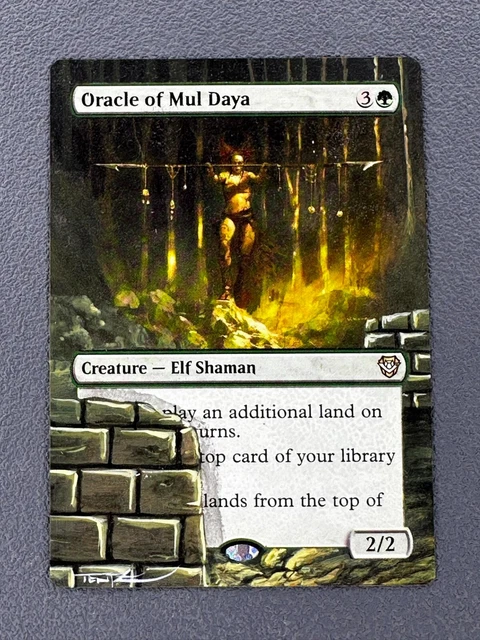 TENTE ART ÉTENDU Oracle of Mul Daya MTG Outlaw of Thunder peinte à la ...