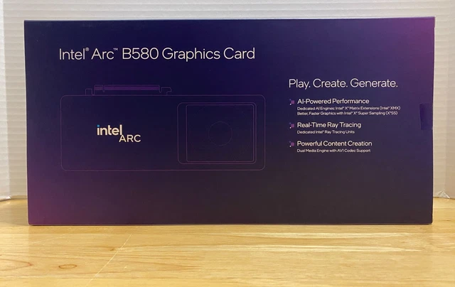 INTEL ARC B580 Graphics Card - Limited Edition - Brand New & Sealed ...