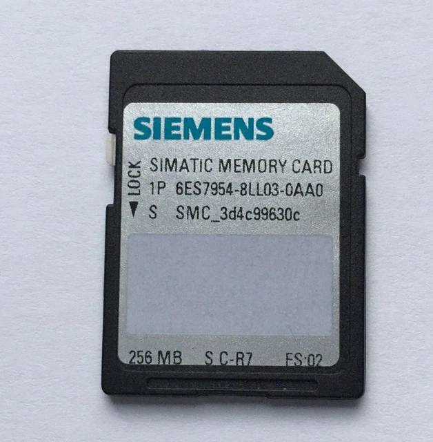 SIEMENS SIMATIC S7 Memory Card für S7-1x00 CPU (6ES7954-8LL03-0AA0) 256 ...