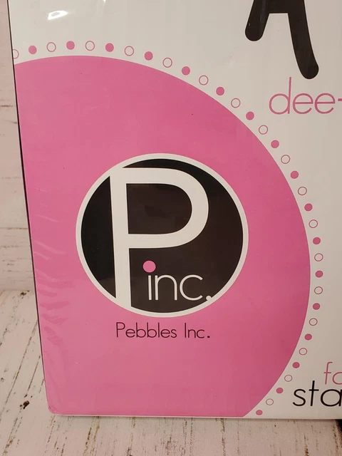 PEBBLES INC DEE-LIGHTFUL ABC 67 Foam Stamps Alphabet Letters Ink Paint ...