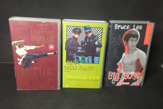 3X BRUCE LEE Kung Fu VHS Videos PAL THE GREEN HORNET THE BIG BOSS THE ...