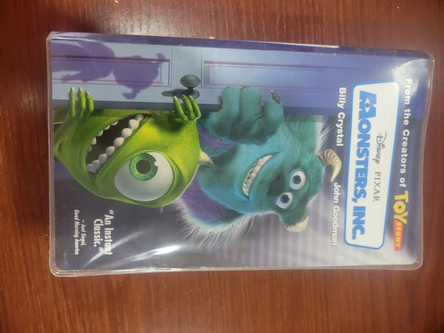MONSTERS INC VHS 2001 VHS Cassette Blue Tape Clamshell Case Disney ...