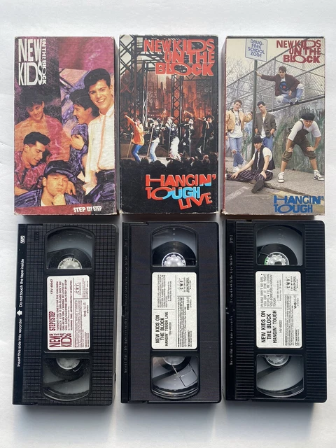 NEW KIDS ON the Block VHS Tapes Lot Of 3: Hangin' Tough Live Step By ...