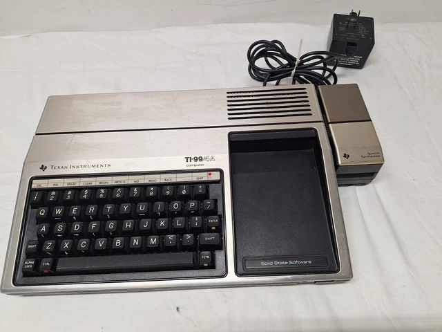 VINTAGE TEXAS INSTRUMENTS Ti-99/4A Computer - POWER Tested $54.00 ...