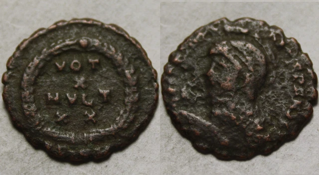 RARE GENUINE ANCIENT Roman coin Julian II Apostate 361AD Laurel wreath ...