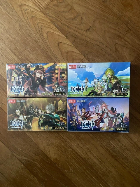 LOTTO X4 BOX Carte Genshin Impact 1Y Display card box Sealed TCG EUR 79 ...