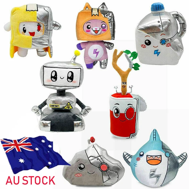 LANKYBOX FOXY BOXY Rocky Baby Shark Plush Toys Game Soft Stuffed Doll ...