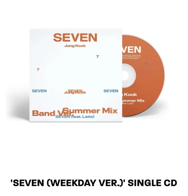 JUNGKOOK SEVEN US Weekday Version CD Pre Order £24.99 - PicClick UK