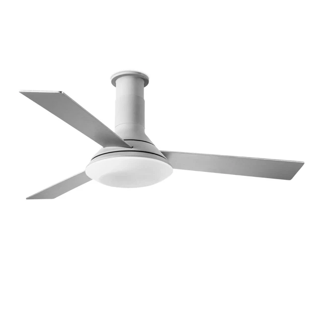 CEILING FAN WITH Remote control Ceiling Fan LED Light Fus Grey 132 cm ...