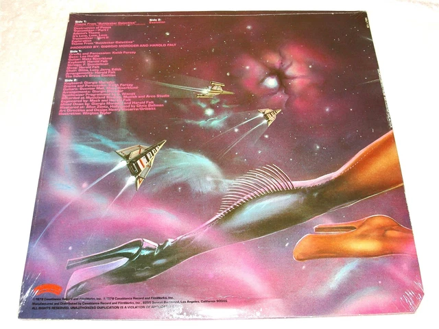 GIORGIO MORODER &BATTLESTAR Galactica" 1978 Soul/Funk LP, couverture ...