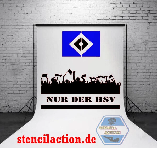 HSV AIRBRUSH SCHABLONE - Stencil - Nur der HSV NEU !!! Hamburger SV Fussball EUR 8,99 - PicClick DE