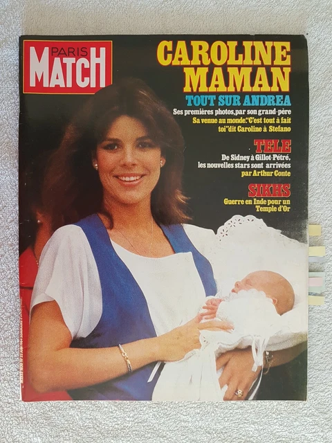 PARIS MATCH N°1830 22/6/1984 Caroline De Monaco Landru Birkin Lauda ...