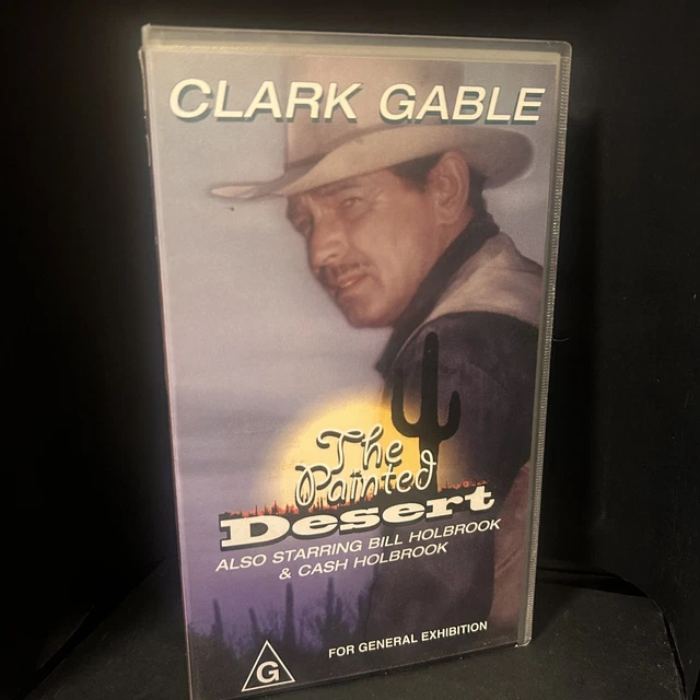 THE PAINTED DESERT VHS 1931 Stars Clark Gable Small Case Tested VGC £18 ...