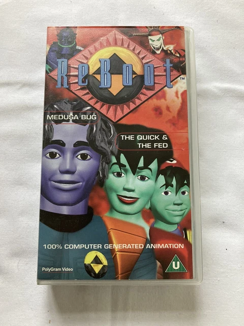 REBOOT VHS 100% Computer Generated Animation Medusa Bug And The Quick ...