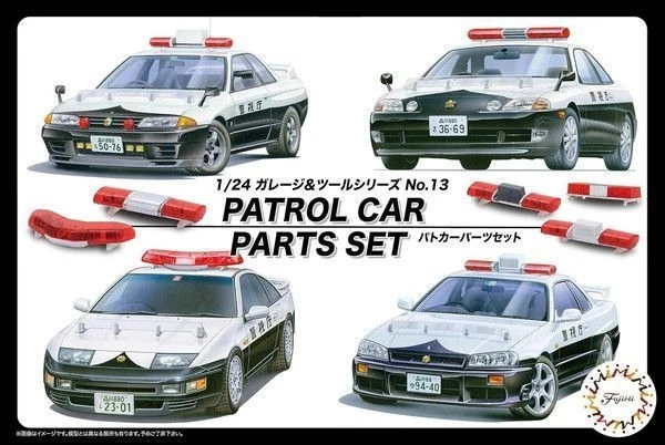 FUJIMI GARAGE TOOL Series Police Car Parts Set Maßstab 1 24 gebraucht ...