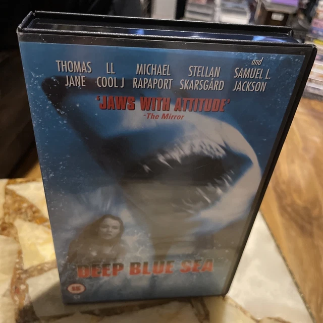 DEEP BLUE SEA Vhs Video Big Box Ex Rental Starring Ll Cool J £10.00 ...