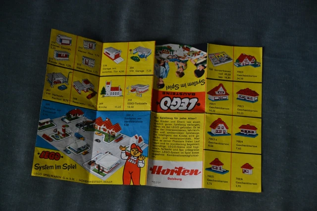 LEGO SYSTEM IM Spiel Prospekt Preisliste 60er 60s 50er 50s EUR 33,50 ...