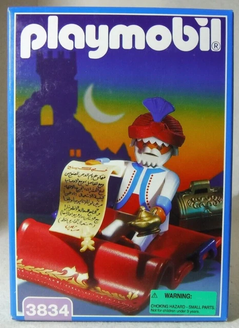 PLAYMOBIL MEDIEVAL MAGIC Vintage 3834 Aladdin & Flying Carpet from 1996 ...