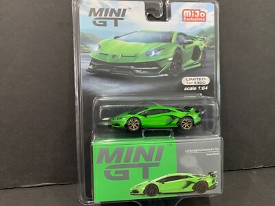 MINI GT LAMBORGHINI Aventador SVJ Verde Mantis MGT00391 1/64 CHASE EUR ...