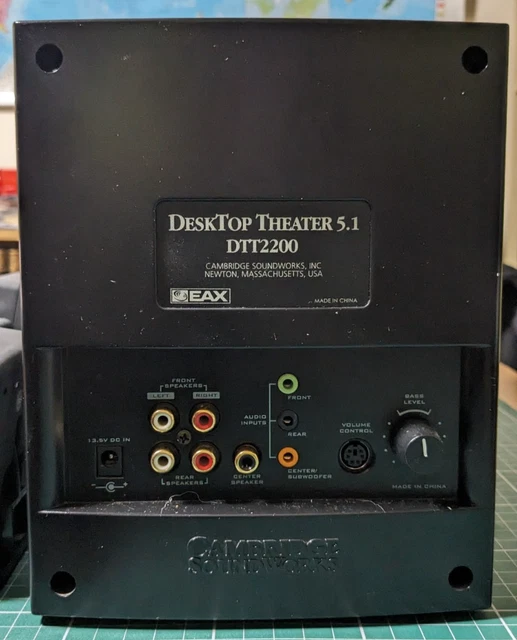 CAMBRIDGE SOUNDWORKS DESKTOP Theatre 5.1 DTT2200 - Preowned £26.70 ...