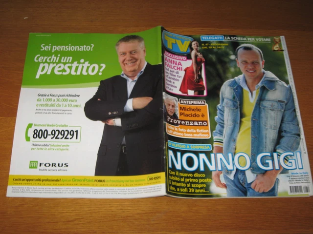 TV SORRISI CANZONI=2006/47=GIGI D'alessio=Michele Placido=Anna Falchi ...