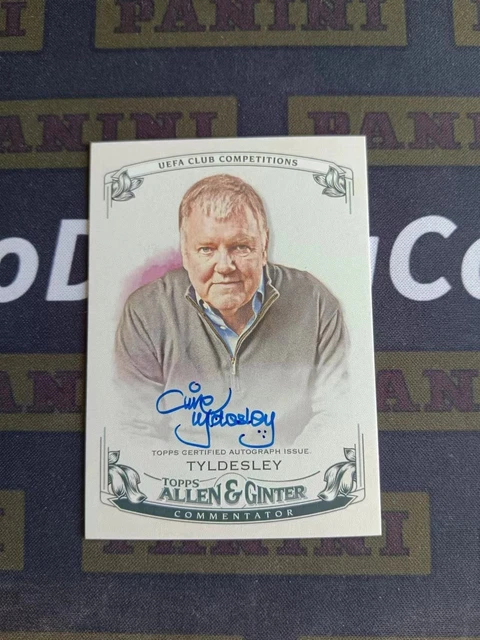 2023 TOPPS ALLEN Ginter Competition Clive Tyldesley autographe sur ...