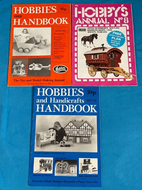 HOBBIES HANDBOOKS. HOBBY'S Annual, Handcraft Handbook. 1977/78, 1989 ...