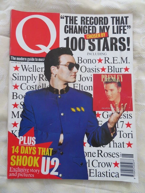 U2 Q #105 Magazine June 1995 Bono Cover With Feature Inside Uk £7.50 ...