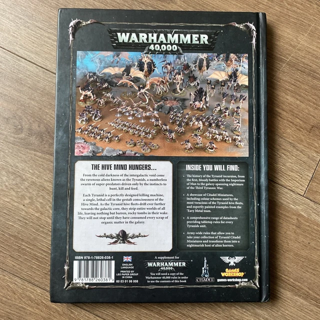 WARHAMMER 40K CODEX Tyranids Hardback Book 8th Edition 2017 £15.32 ...