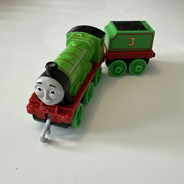 PUSH ALONG TRACKMASTER HENRY #3 + TENDER TRAIN GDJ55 Thomas Train Track ...