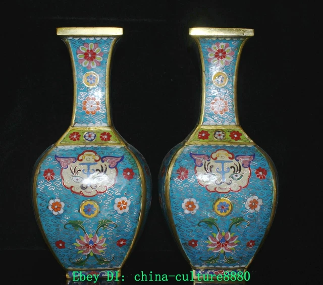 13.7 &QIANLONG JINGTAI émail Jinfu chien lion tête de bête bouteille EUR 1.002,00 - PicClick FR