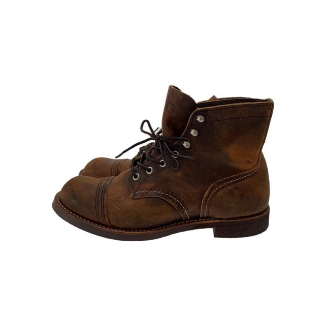 RED WING IRON Ranger Work Boots Brown Leather Cap Toe Size 9 Men ...