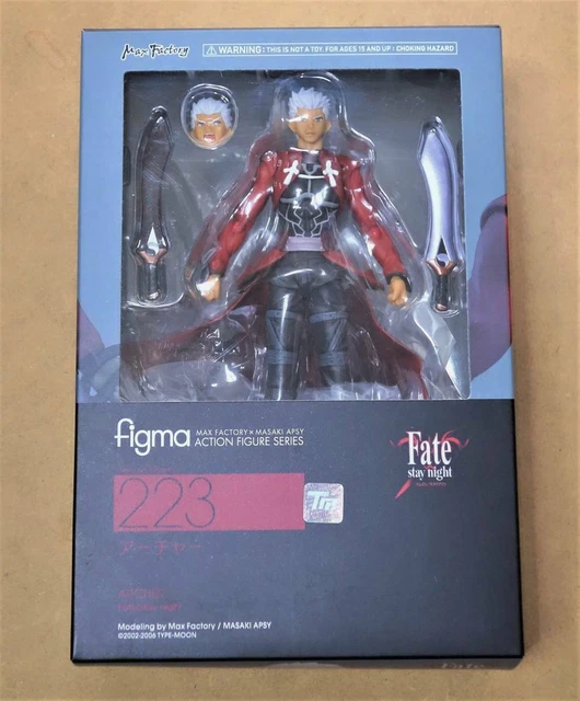 FIGMA FATE/STAY NIGHT Archer Emiya PVC Figure 223 Max Factory Excellent ...
