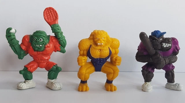 3 × MONSTER Wrestlers/Sports Stars In My Pocket (1995) MEG Mini Figure ...