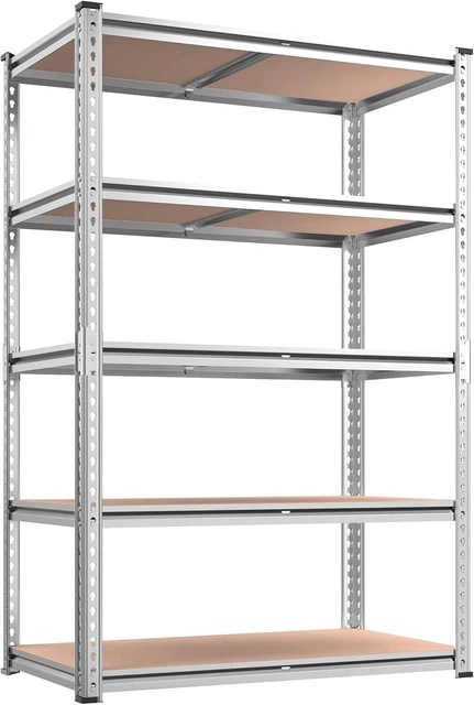 REIBII 2020LBS GARAGE Shelving Heavy Duty 5-Tier Storage Shelves Metal ...