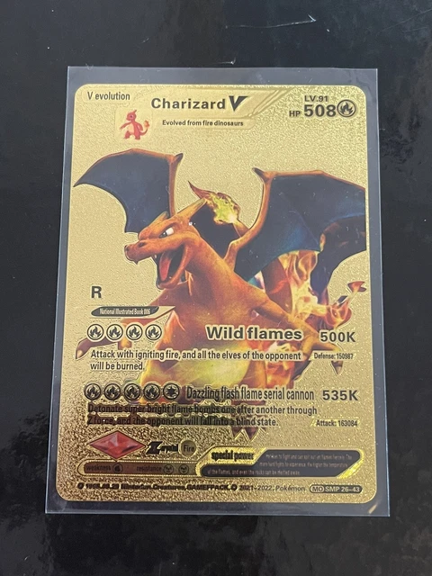 CHARIZARD GOLD FOIL Pokemon Card VMAX GX EX V EVOLUTIONS £15.00 ...