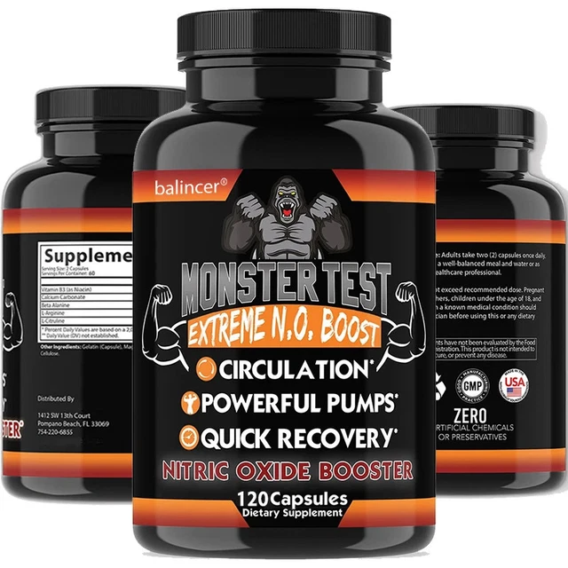 NITRIC OXIDE CAPSULES, Natural Endurance Supplement With Mercury, Helps ...