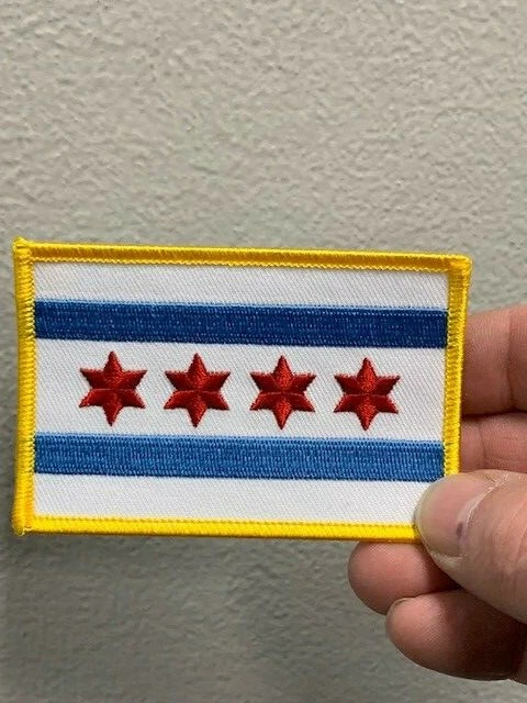 PATCH DRAPEAU VILLE De Chicago, Patchs Motards, Patchs Drapeau, Drapeaux Chicago EUR 3,31 ...