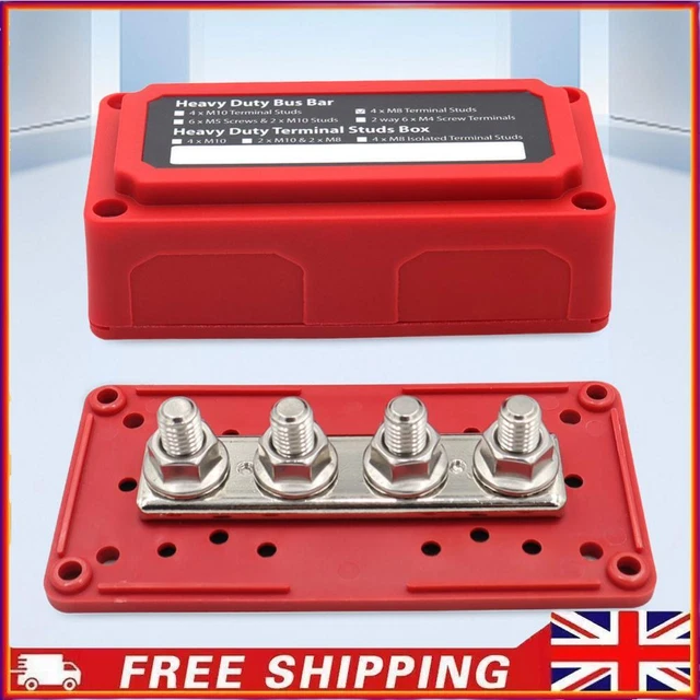 300A 48V DC Busbar Box Heavy Duty Module Design Power Distribution Block Useful £16.30 - PicClick UK