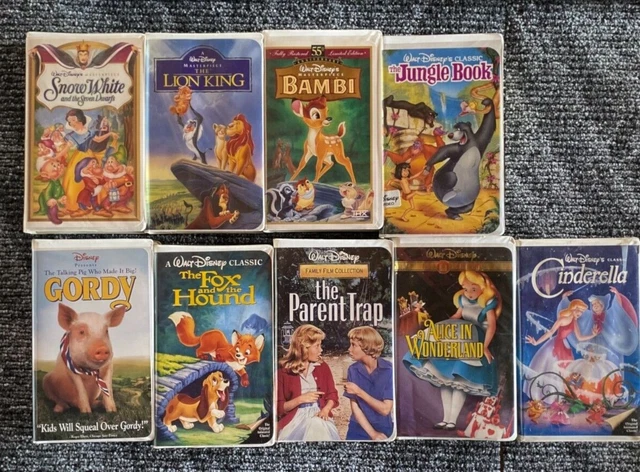 SET OF NINE (9) Walt Disney VHS Tapes EUR 28,16 - PicClick DE