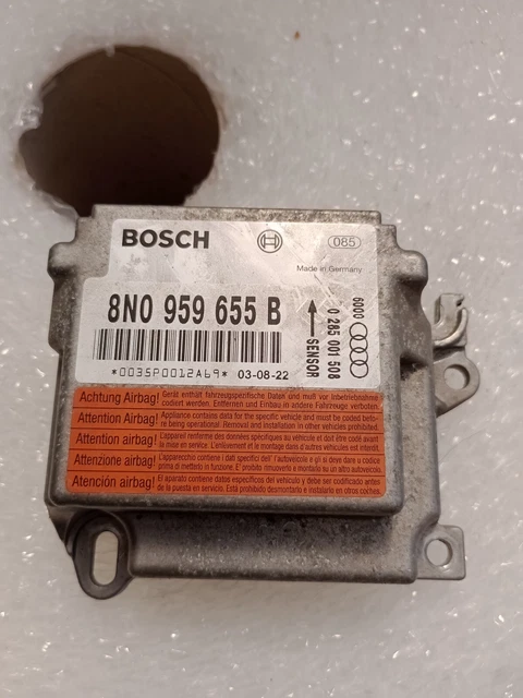 AUDI TT MK1 8N Airbag Control Module Ecu Unit 8N0959655B Sensor Air Bag ...