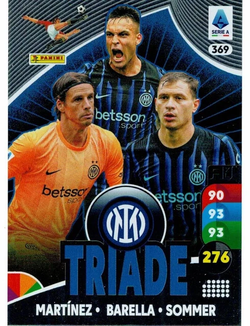 PANINI CALCIATORI ADRENALYN Xl 2025-2026 Card N. 369 Inter Triade EUR 1 ...