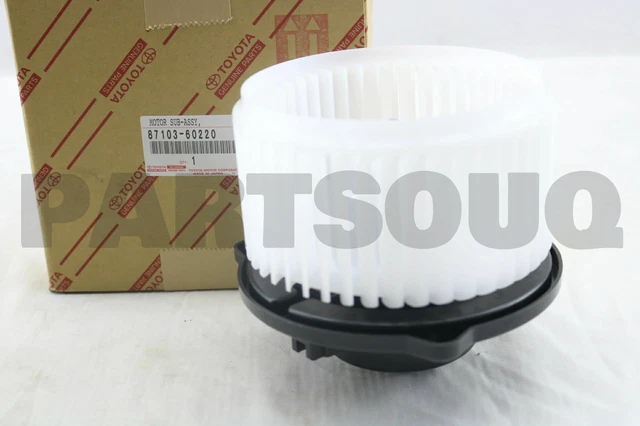 8710360220 GENUINE TOYOTA MOTOR SUB-ASSY, HEATER BLOWER, W/FAN 87103 ...