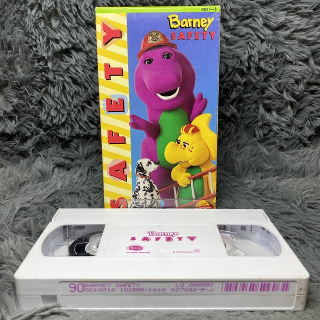 BARNEY SAFETY VHS Home Video Tape 1995 Lyons Group Sing-Along Songs ...