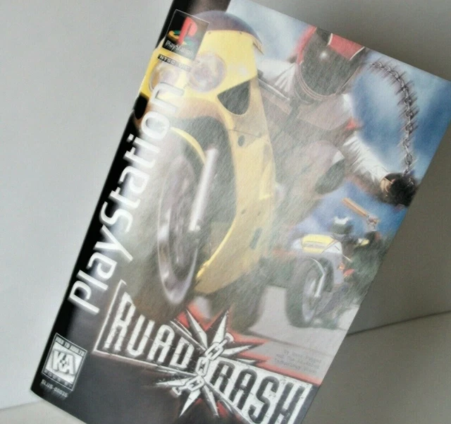 ROAD RASH PS1 Longbox Manual Only NO GAME Sony PlayStation 1 Long Box ...