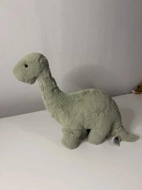 JELLYCAT MEDIUM FOSSILY Brontosaurus EUC Retired Dinosaur £30.00 ...