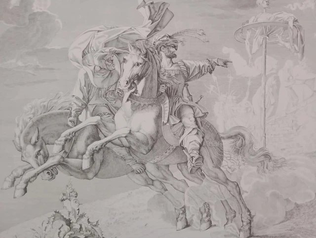 STAMPE ANTICHE DEL Faust di Goethe 10 incisioni di Peter Von Cornelius ...